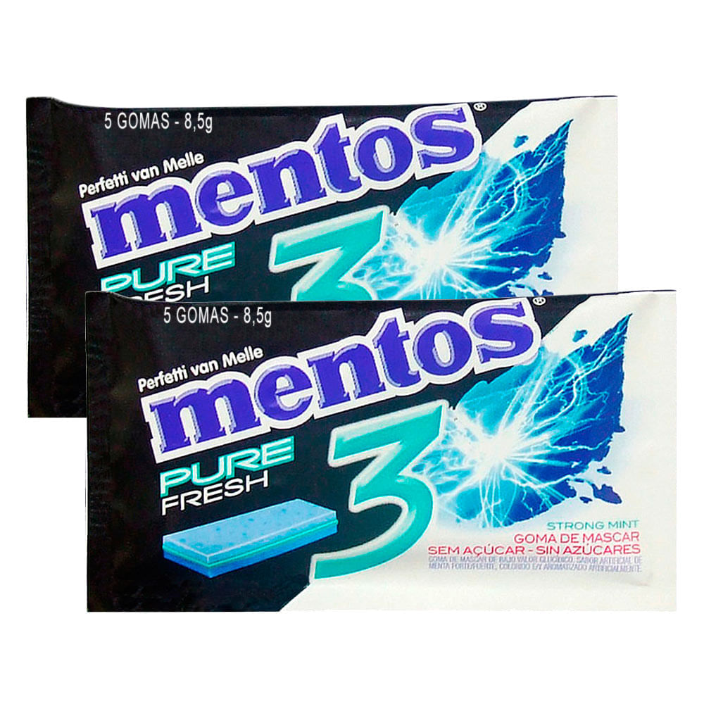 Kit 2 Chiclete Mentos Pure Fre… | Shopping do Inter