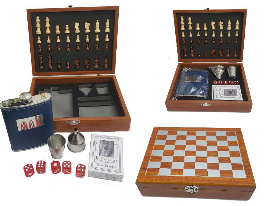 Kit Xadrez Cartas Dados Cantil… | Shopping do Inter