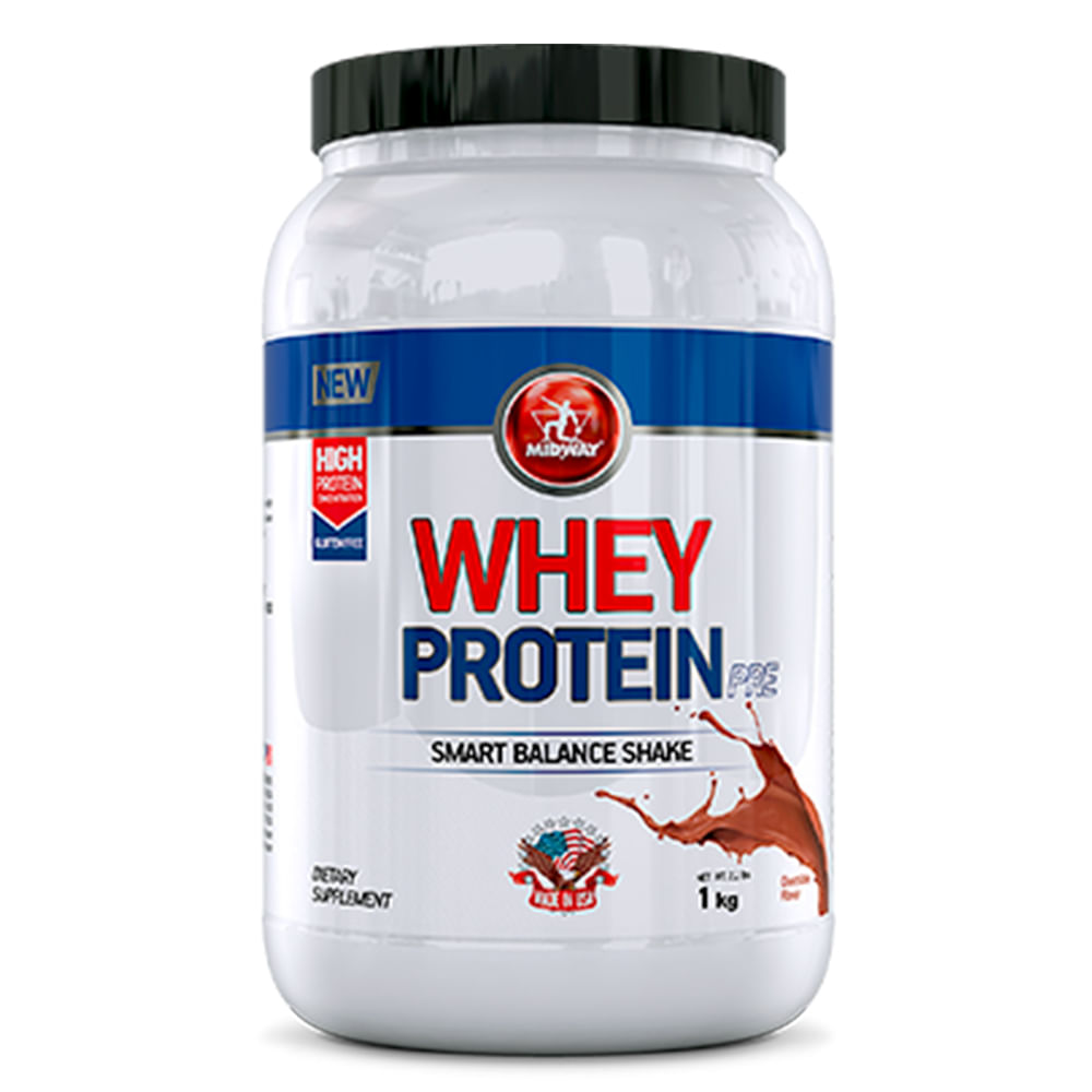 Whey Protein Pre - 1Kg - Midwa… | Shopping do Inter