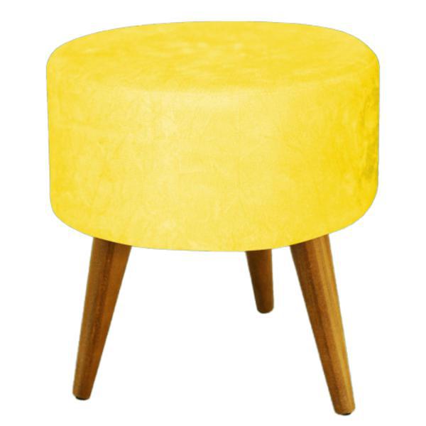 Puff Redondo Pé Palito Madeira… | Shopping do Inter