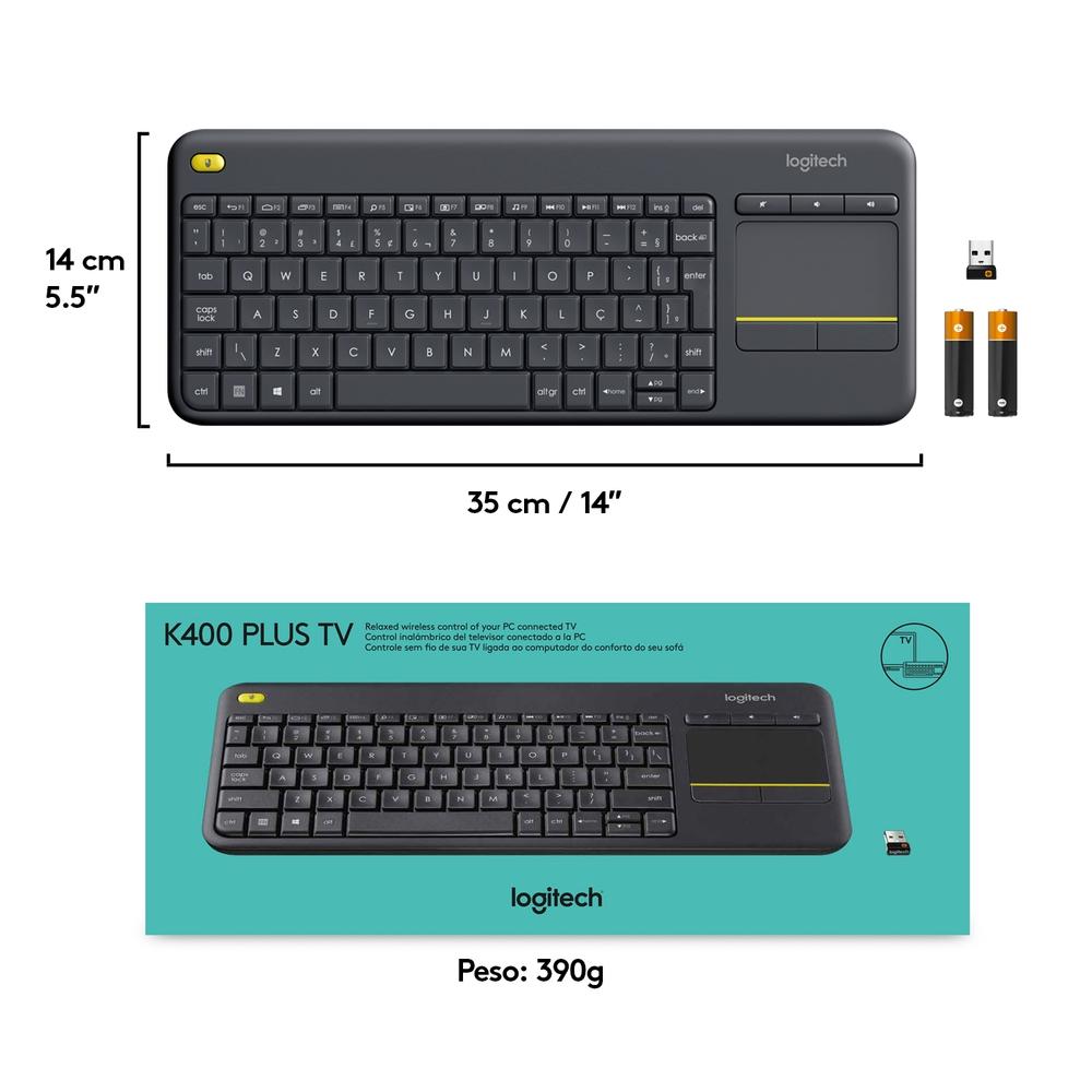 Teclado sem fio Logitech K400 … | Shopping do Inter