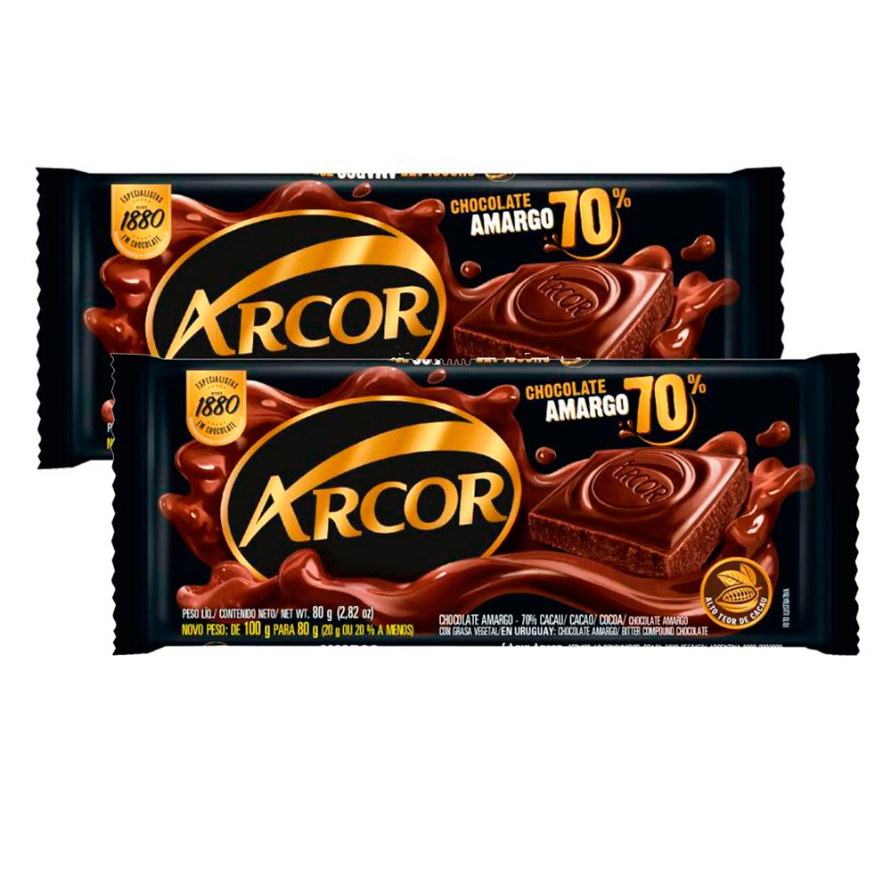 Kit 2 Chocolate Amargo Arcor 7… | Shopping do Inter