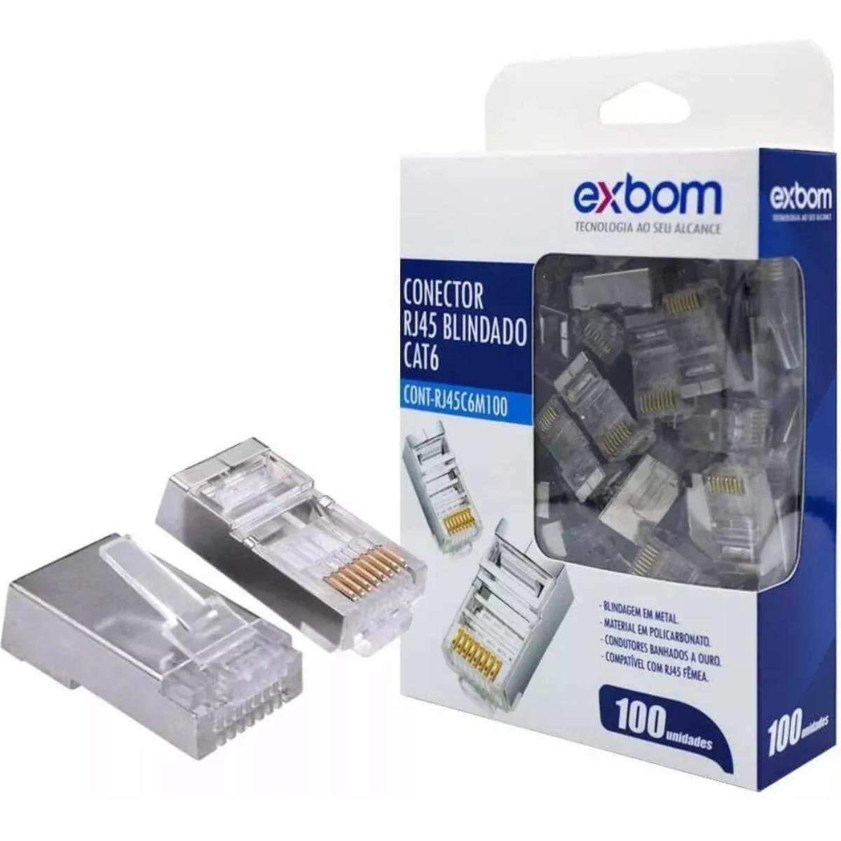 Conector Blindado Rj45 Cristal… | Shopping do Inter