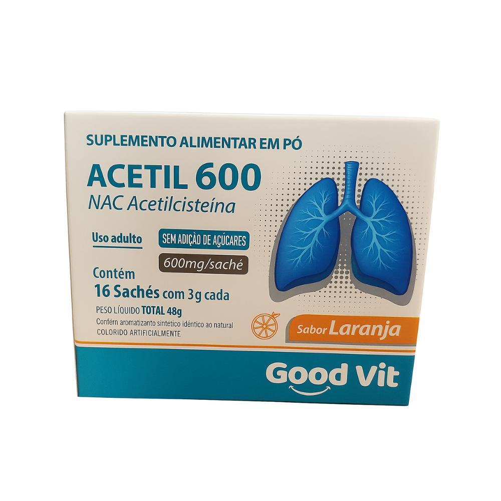 Acetil 600Mg C/16 Sachê Sabor … | Shopping do Inter